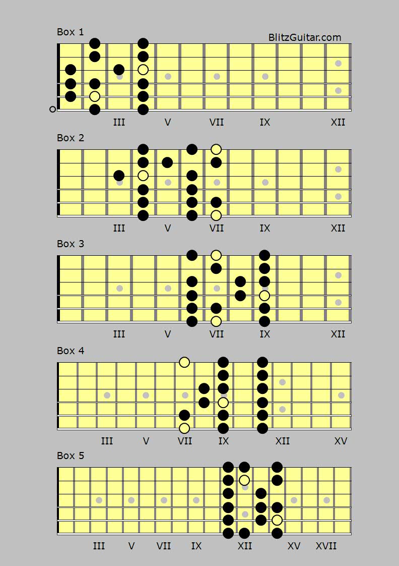 B major scale BlitzGuitar.com – FINGERSTYLE GUITAR LESSONS