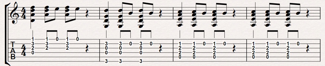 Example song – FINGERSTYLE GUITAR LESSONS