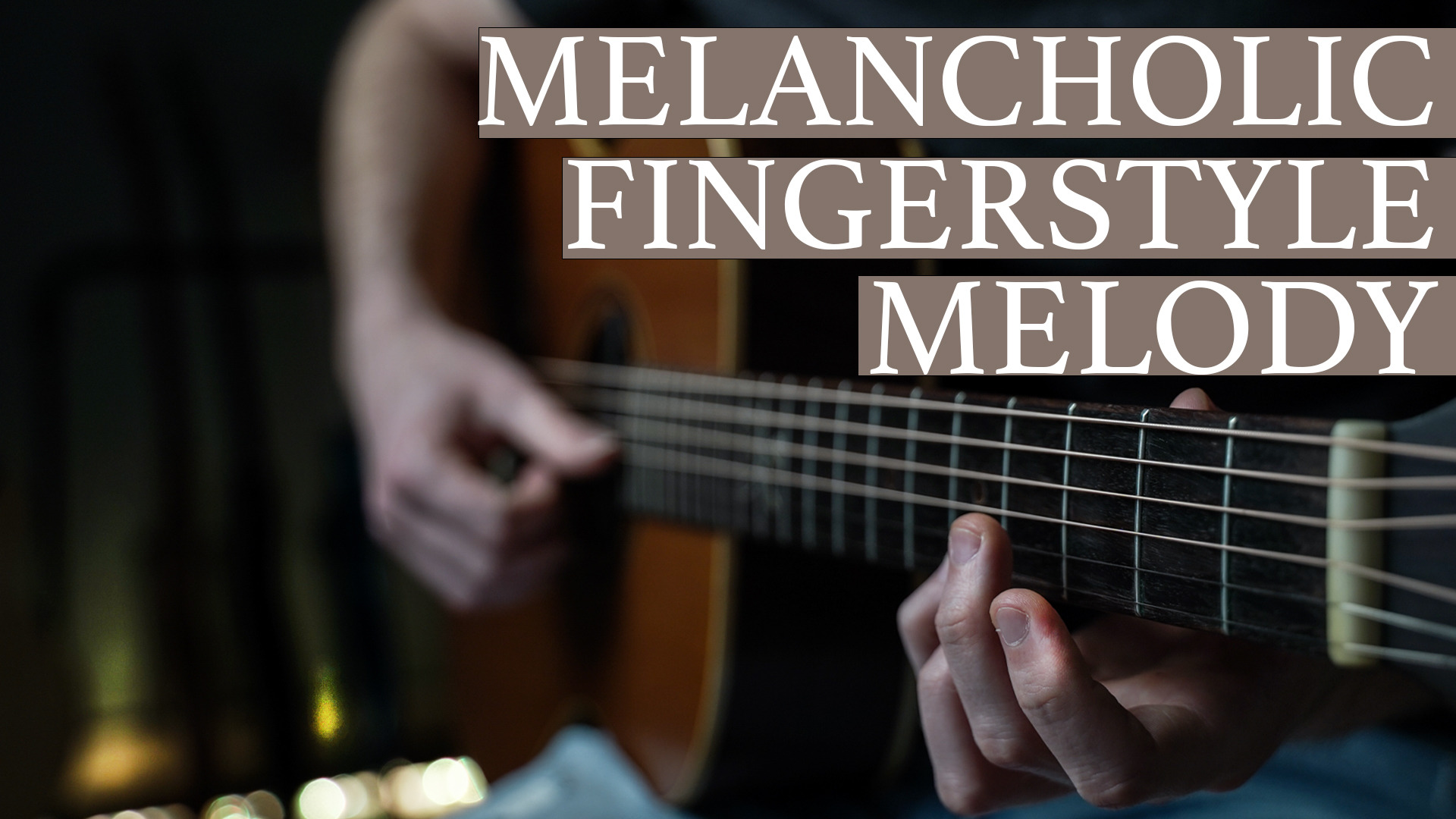 Simple And Melancholic Fingerstyle Melody (in D Minor) – FINGERSTYLE ...